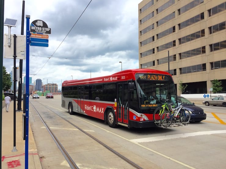 Downtown MAX Bus Rapid Transit Route Going Straight, Celebration This ...